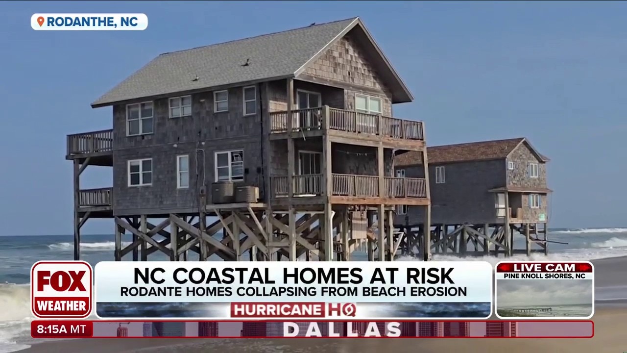 Hurricane Erin swells put Rodanthe beach homes at risk for collapse