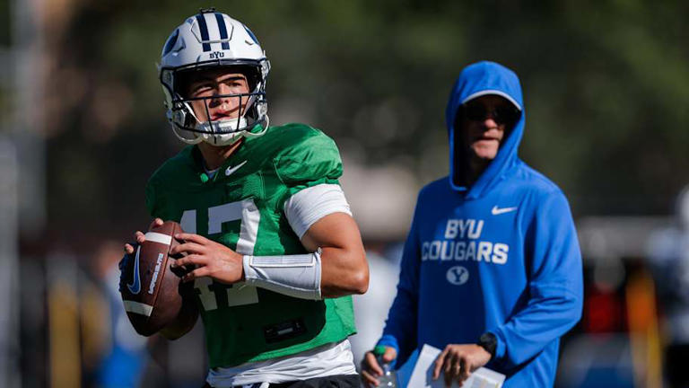 Aaron Roderick Explains How BYU QB Bear Bachmeier Won the Starting Job