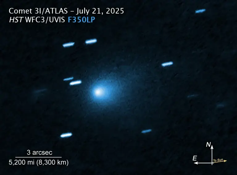 Astronomers intrigued by odd light emitted by interstellar visitor 3I/ATLAS