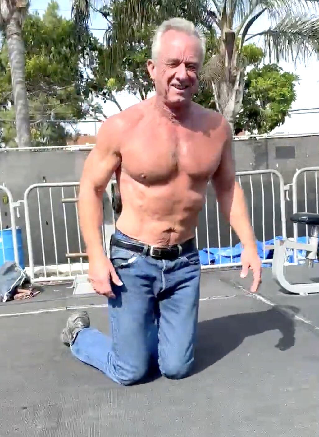 RFK Jr. Reveals Bonkers Reason He Wears Jeans to Work Out