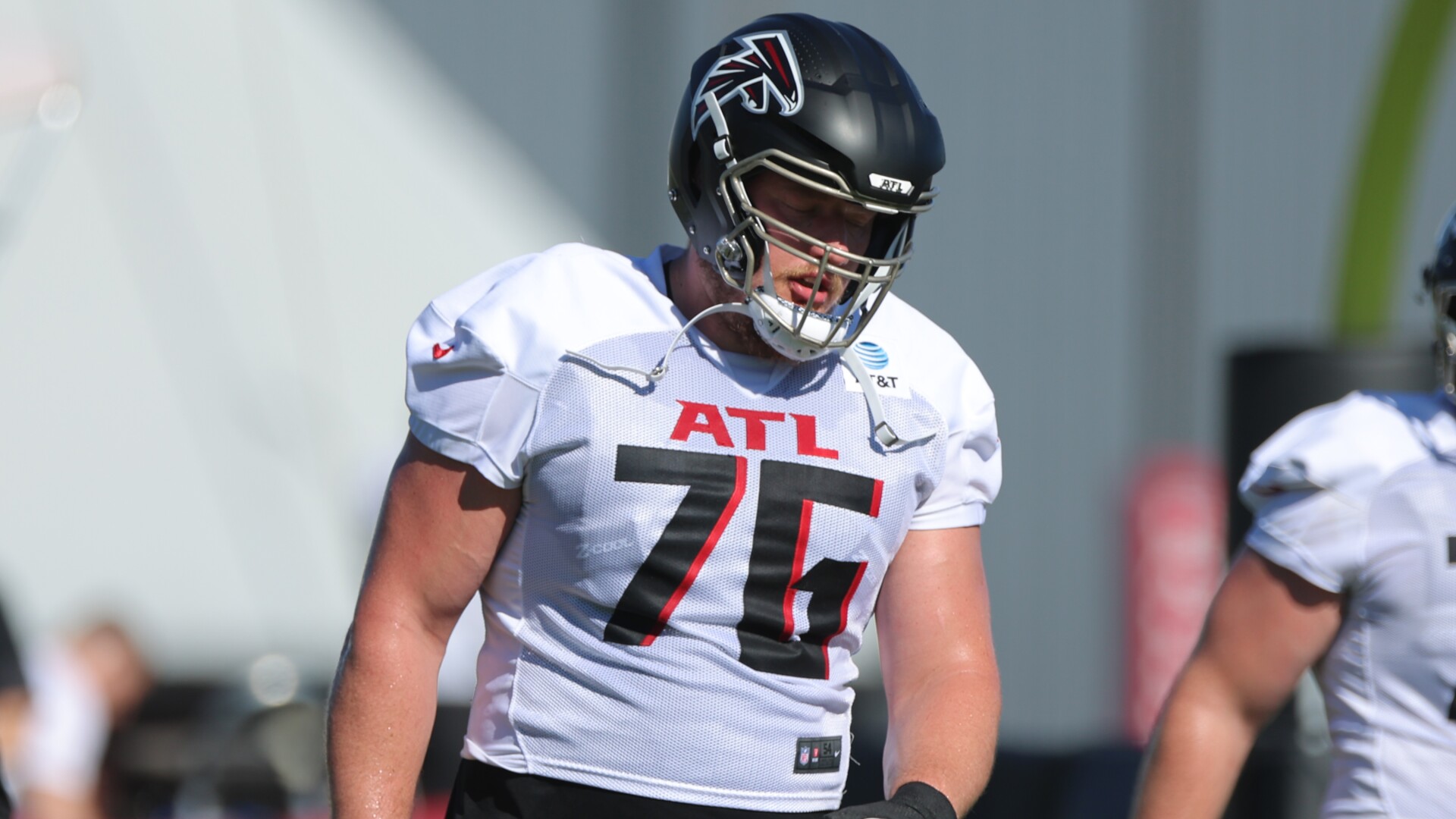 Kaleb McGary carted off at Falcons practice, will have an MRI