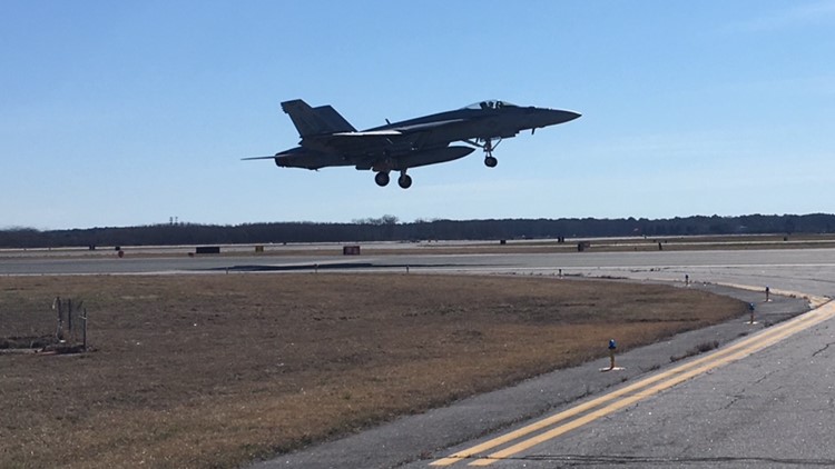 Fighter jet crashes off Virginia coast; Navy pilot rescued from waters
