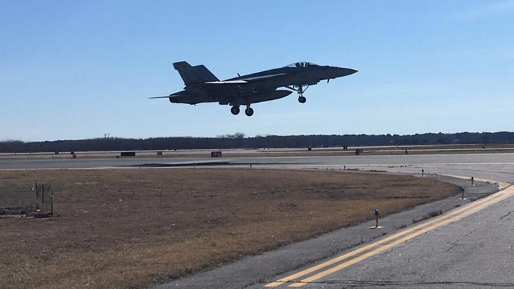 Fighter jet crashes off Virginia coast; Navy pilot rescued from waters