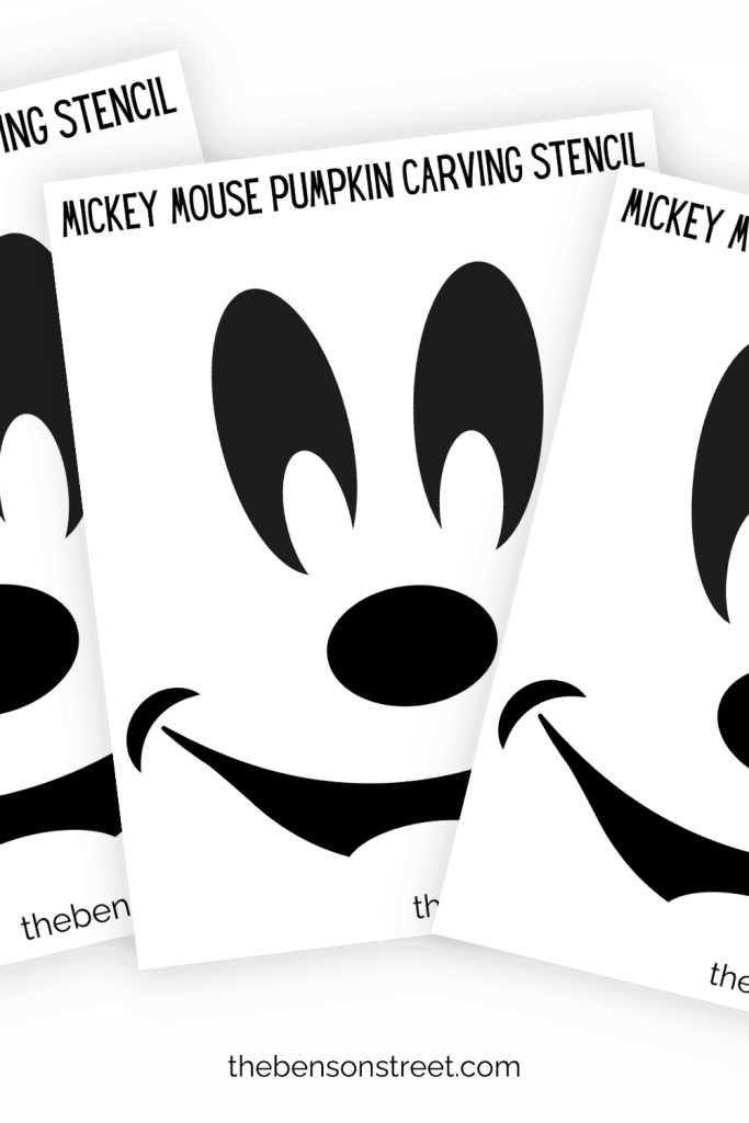 Free Printable Mickey Mouse Pumpkin Carving Stencil