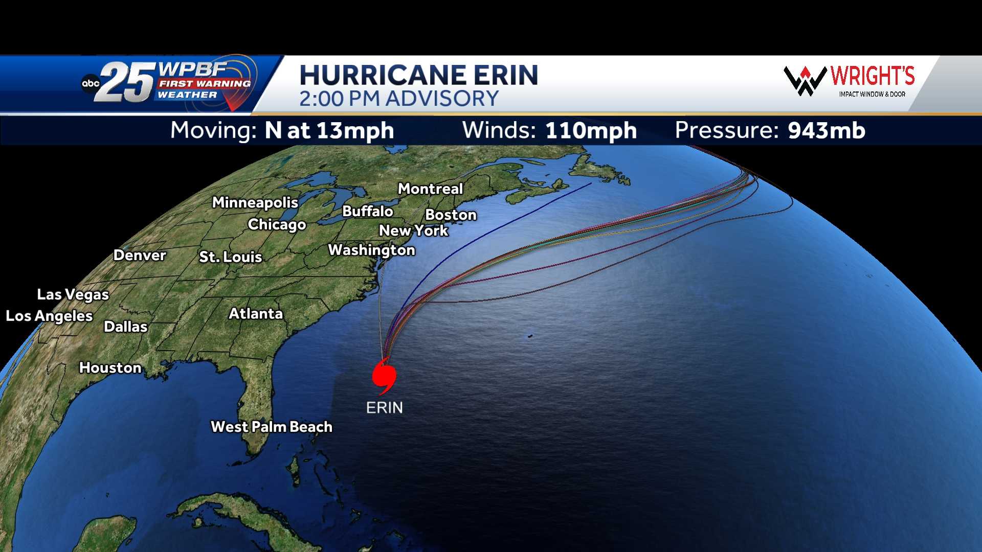 Tracking Hurricane Erin: Computer models and maps
