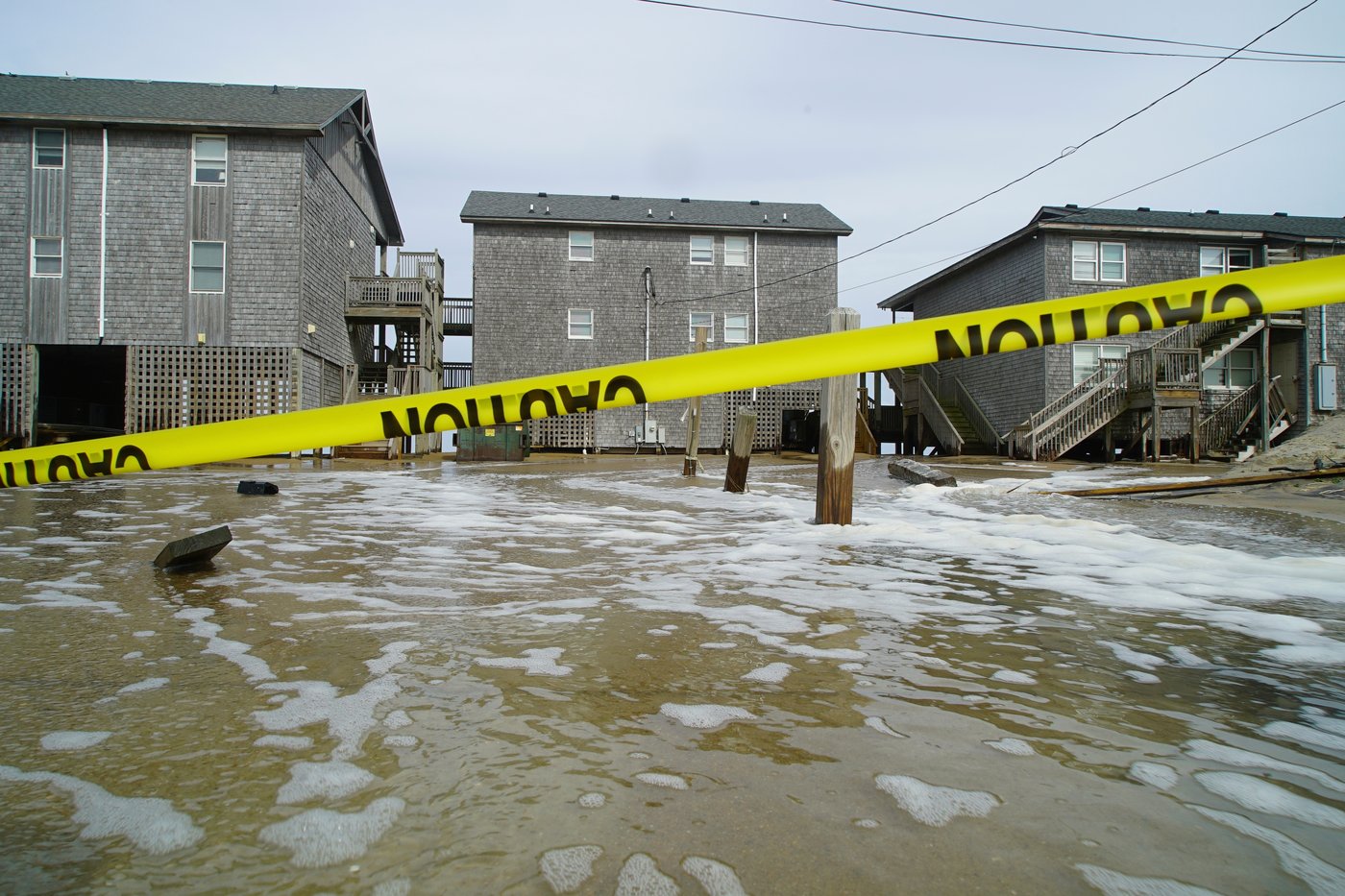 Hurricane Erin stirs up strong winds and floods part of a NC highway as ...