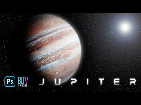 Photoshop: How to Create the Planet, JUPITER in Outer Space!
