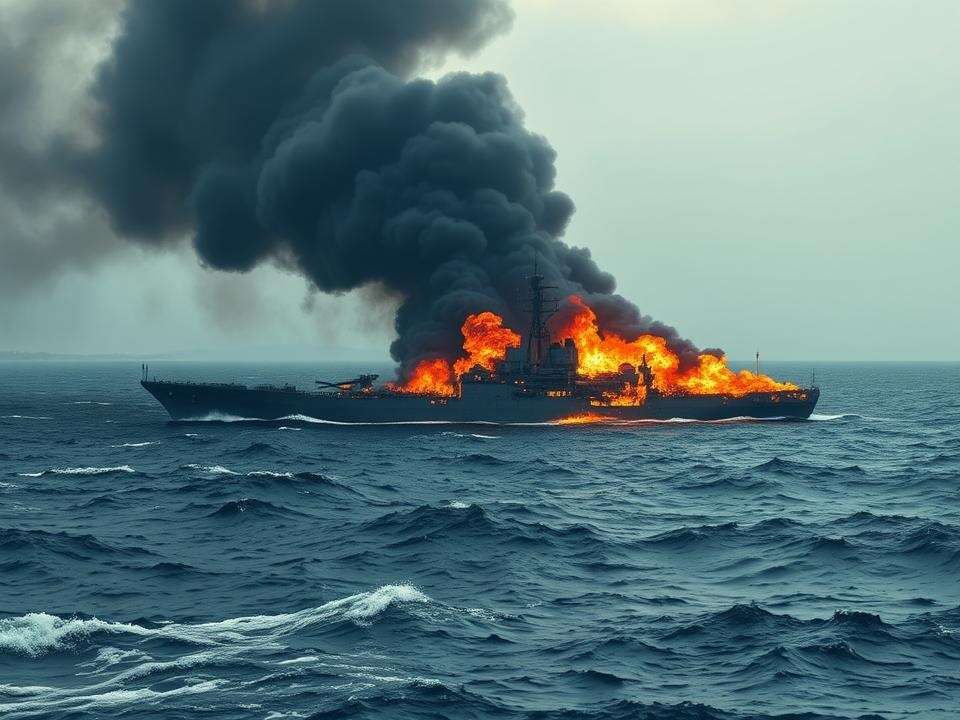 US Navy ship on fire; USS New Orleans engulfed in fire off Okinawa ...