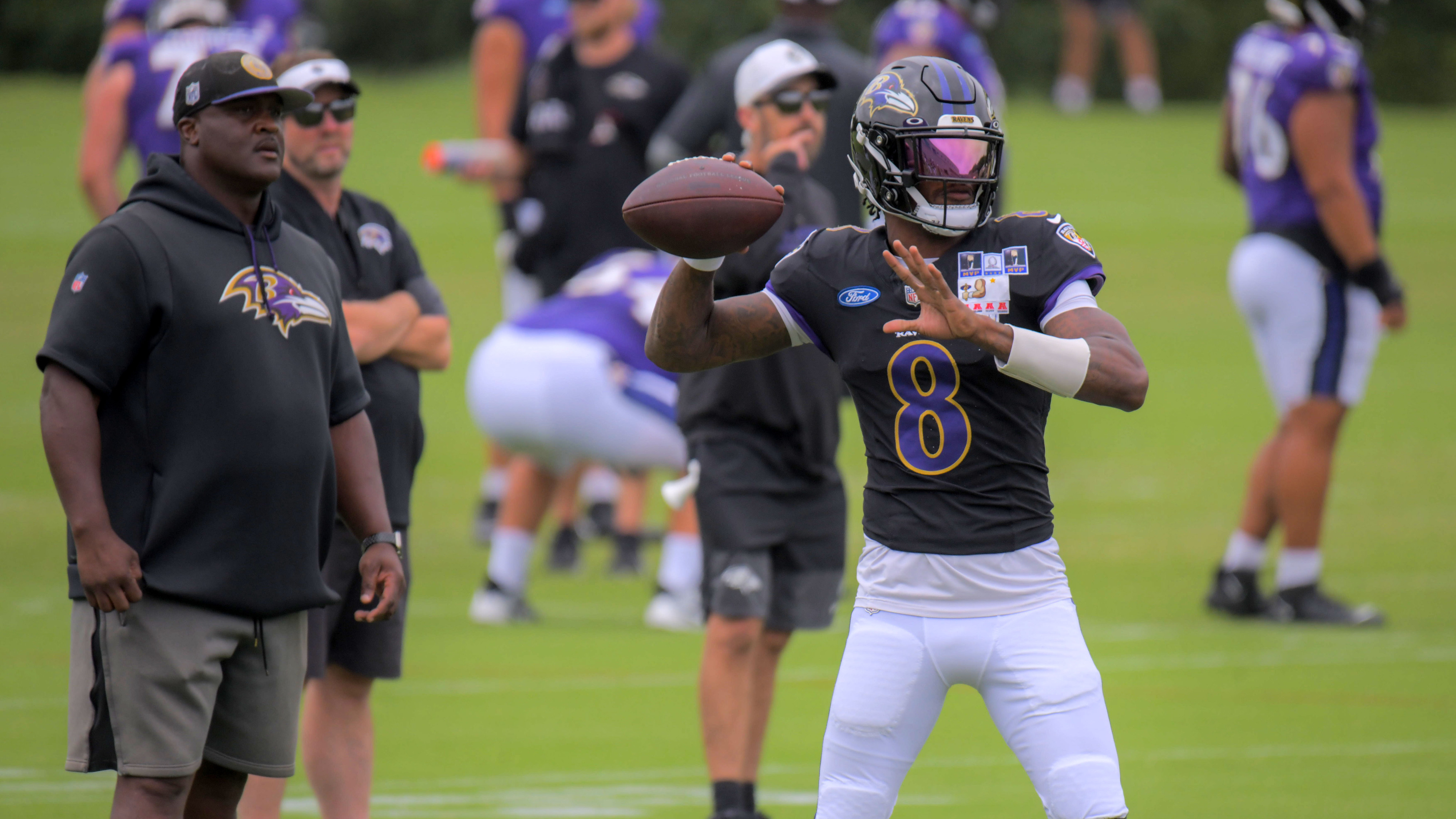 Ravens QB Lamar Jackson exits practice, but team says he’s ‘fine’