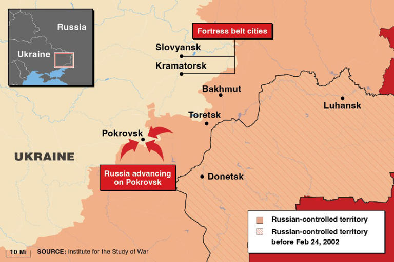 Here’s the status of Russia’s meat-grinder offensive in Donetsk — as ...