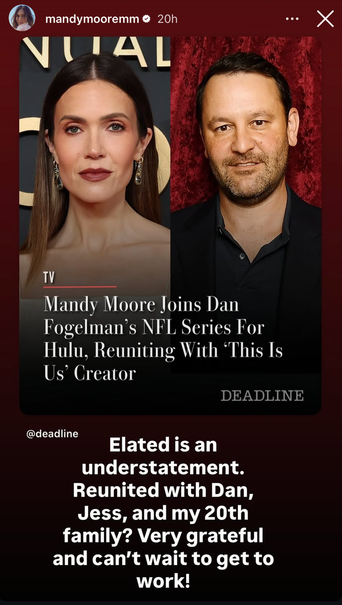 Mandy Moore Fans Are "All In" as She Reveals Thrilling 'This Is Us' TV ...