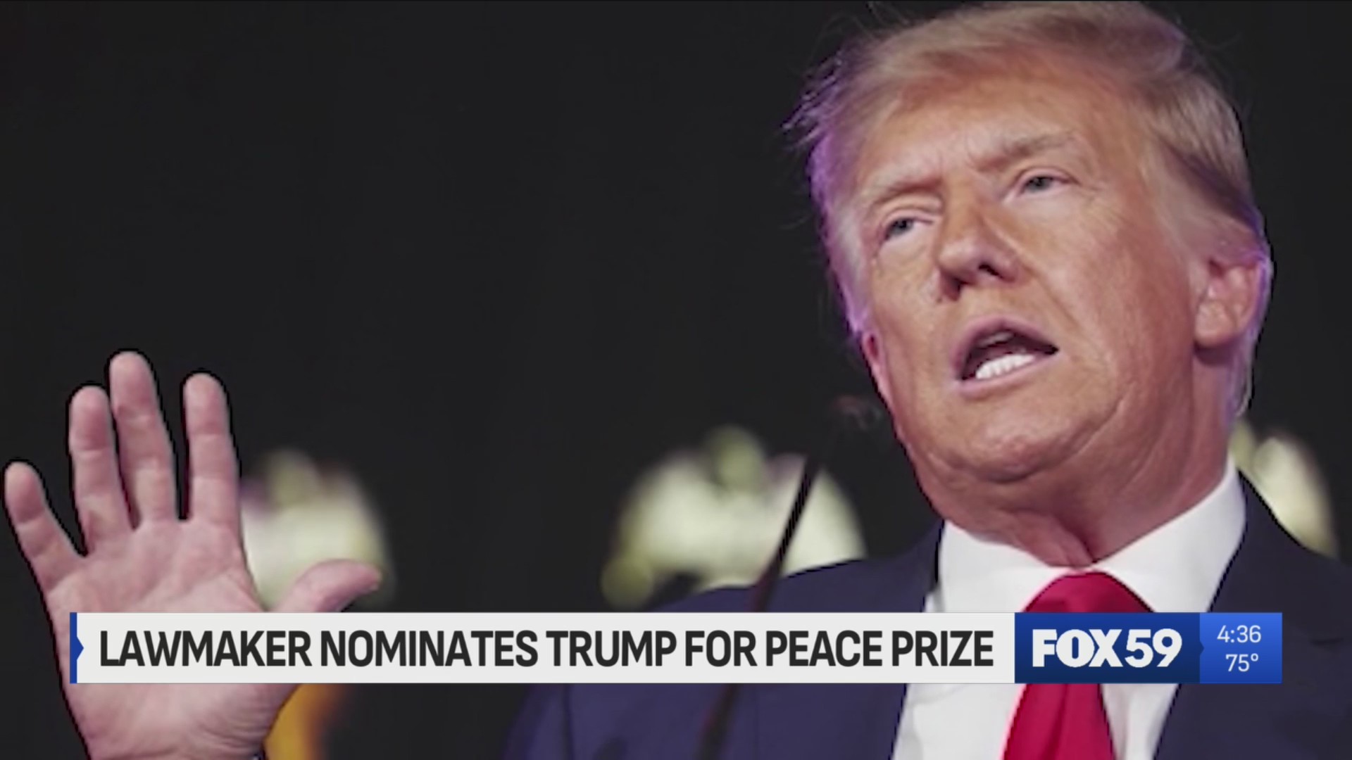Indiana congressman nominates Trump for Nobel Peace Prize