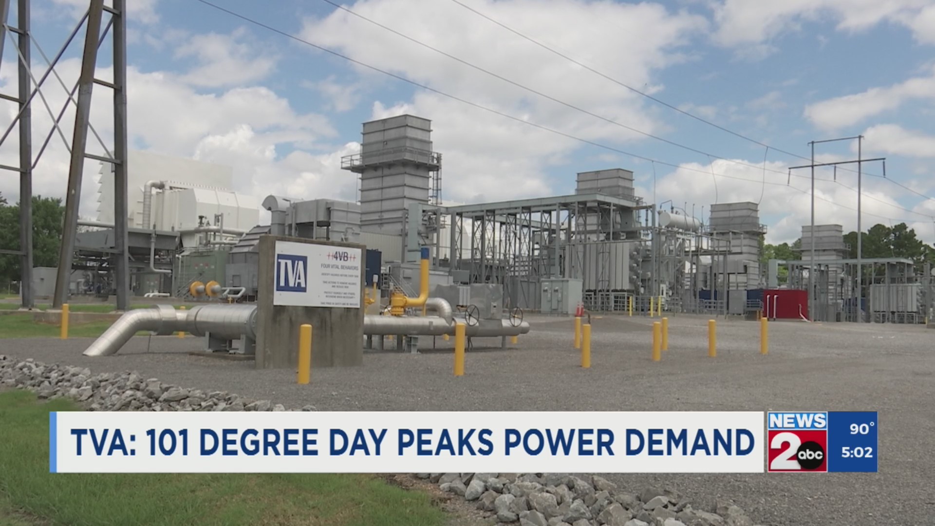 TVA: 101 degree day peaks power demand