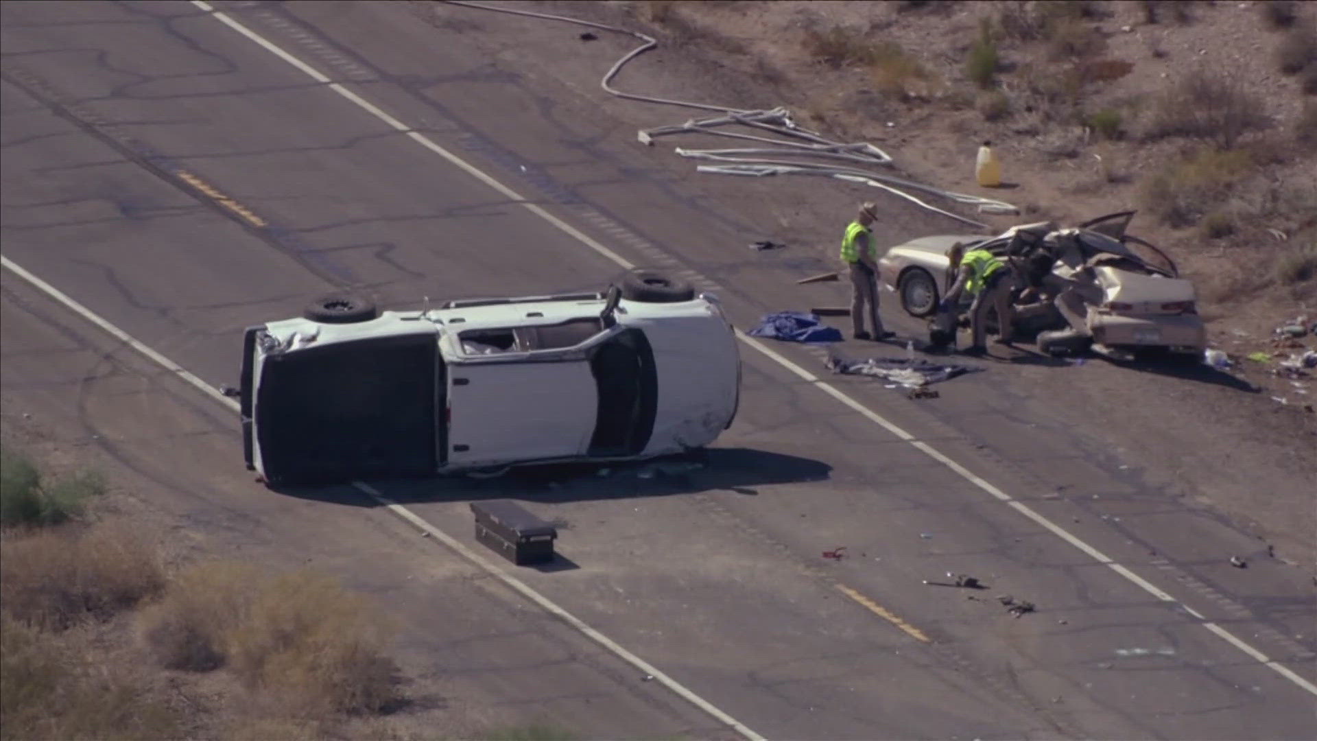 Child, several adults injured in rollover crash on SR 74