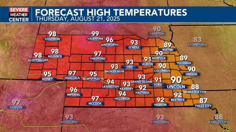 More August heat, humidity with cooler temperatures around the corner