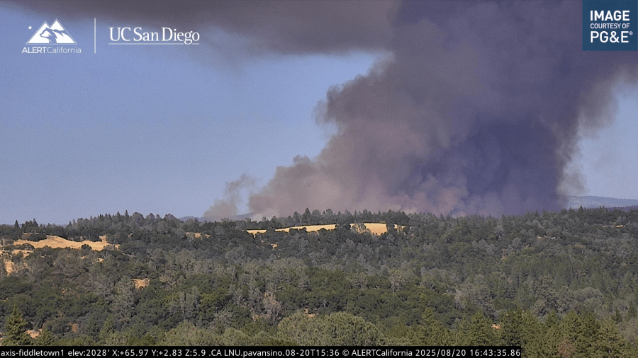 Evacuation warnings issued for Coyote Fire in El Dorado County