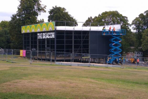 City of Culture's mobile arts venue The Beacon being installed in ...