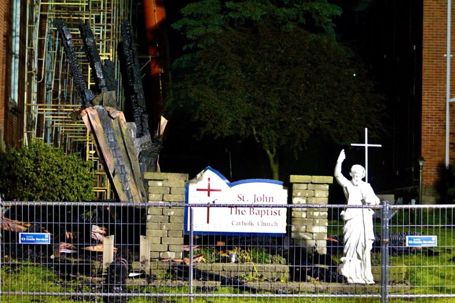 Over 200 tons of debris cleared from Maria Stein church fire site