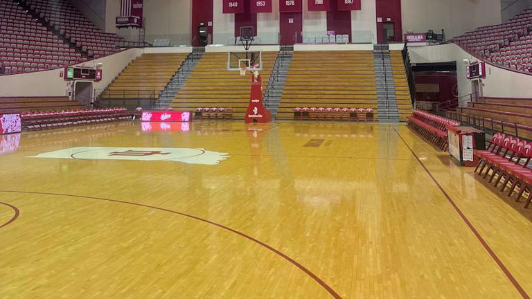 LOOK: Indiana Basketball's Branch McCracken Court in Assembly Hall ...