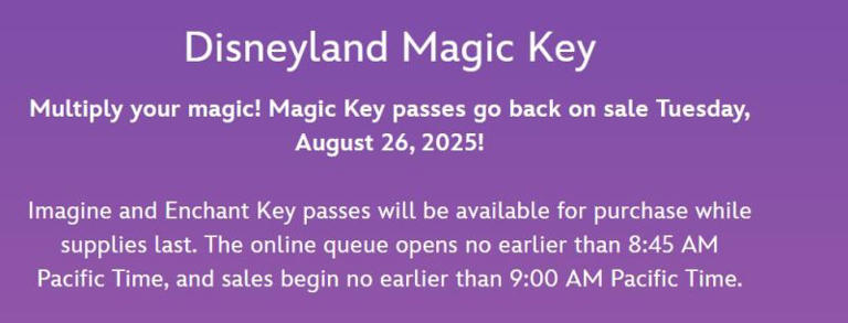 Disneyland Magic Key Passes To Go On Sale Again Next Week