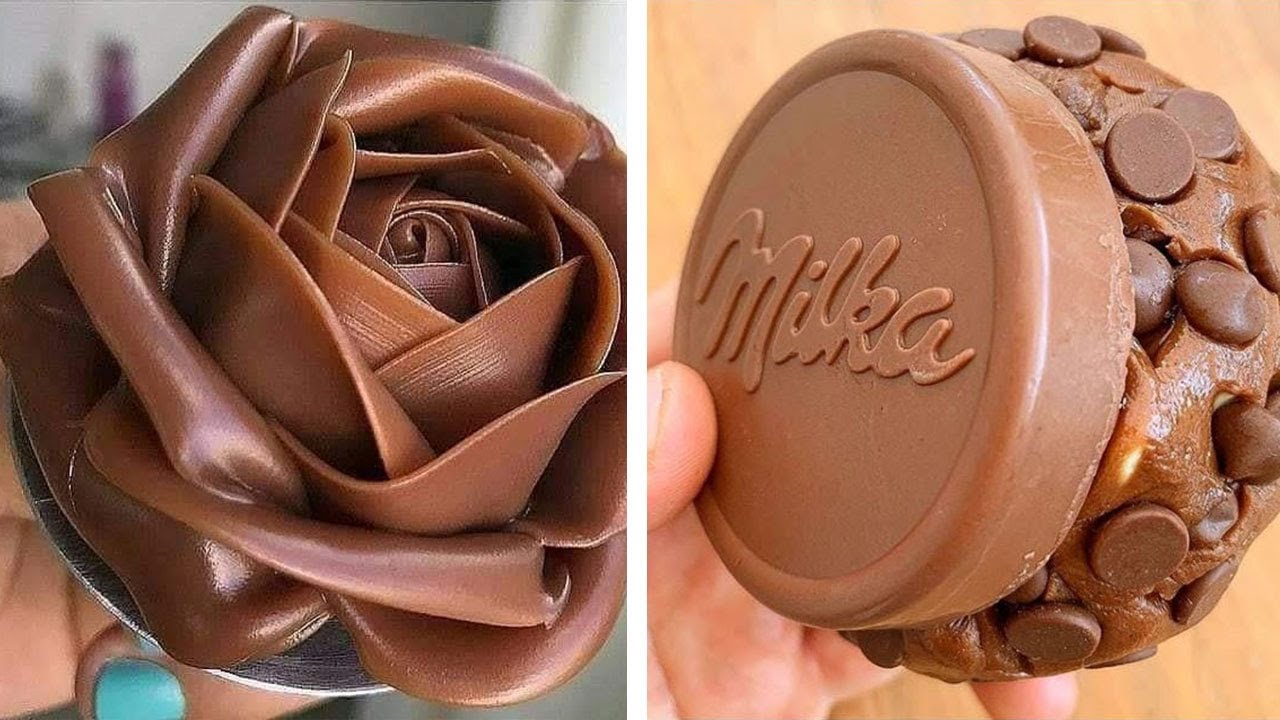 Chocolate Rose & Milka Dessert | Satisfying Cake Compilation