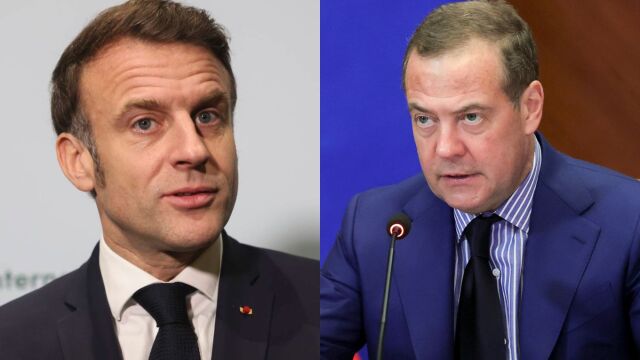 "Στόλισμα" Μεντβέντεφ σε Μακρόν για την Ουκρανία: Το "αξιοθρήνητο πουλί ...