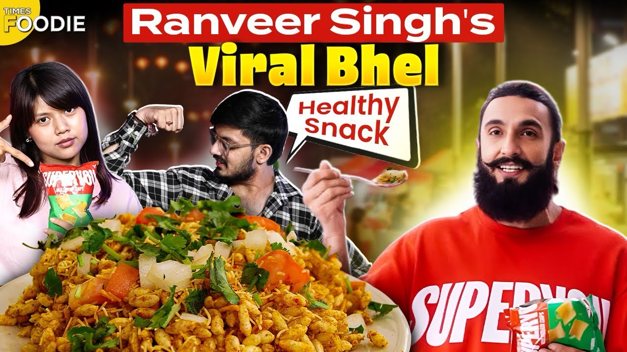 Trying Ranveer Singh’s Healthy Bhel Recipe Made With Multigrain Chips | Times Foodie