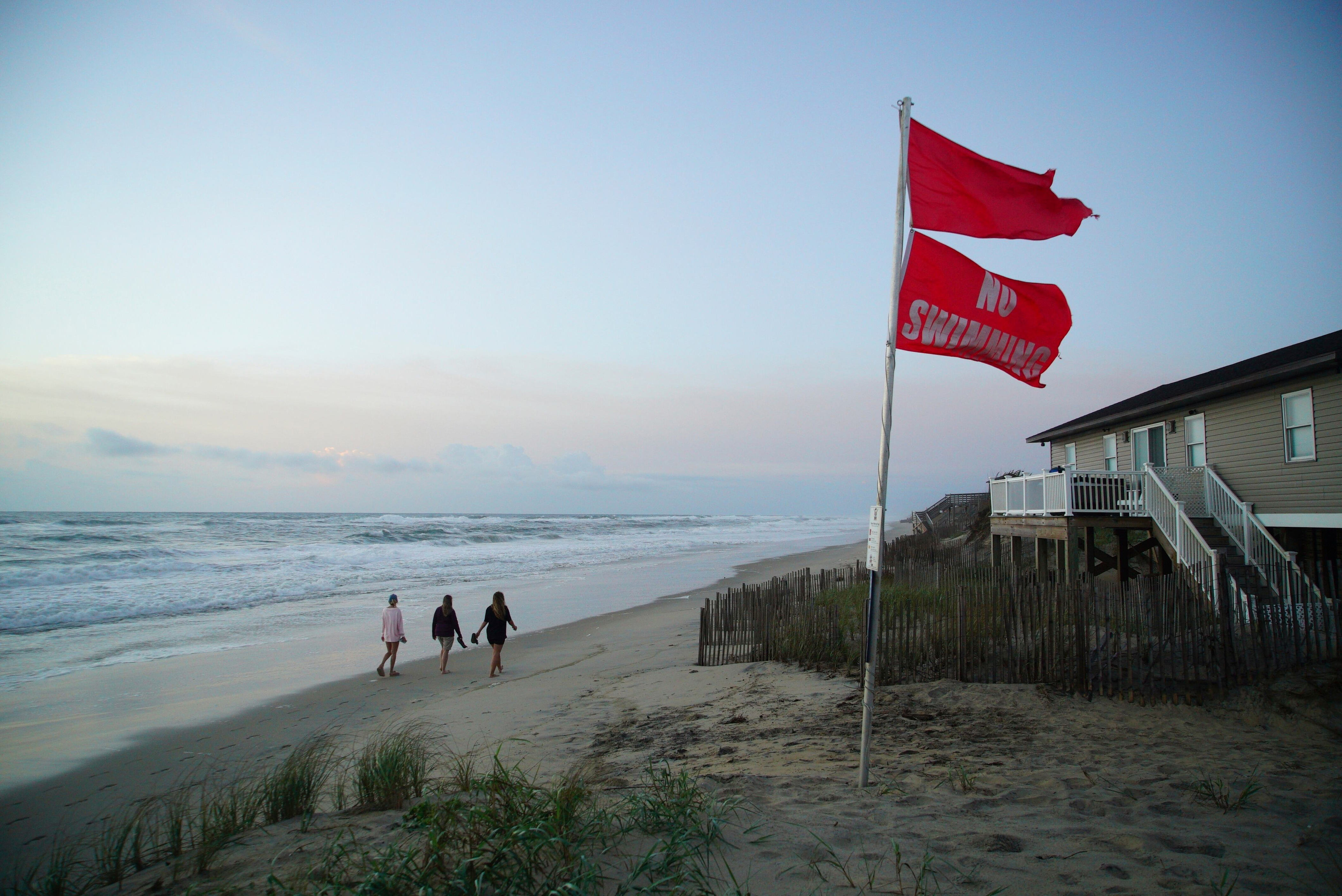 Dangerous marine conditions threaten coast due to Hurricane Erin