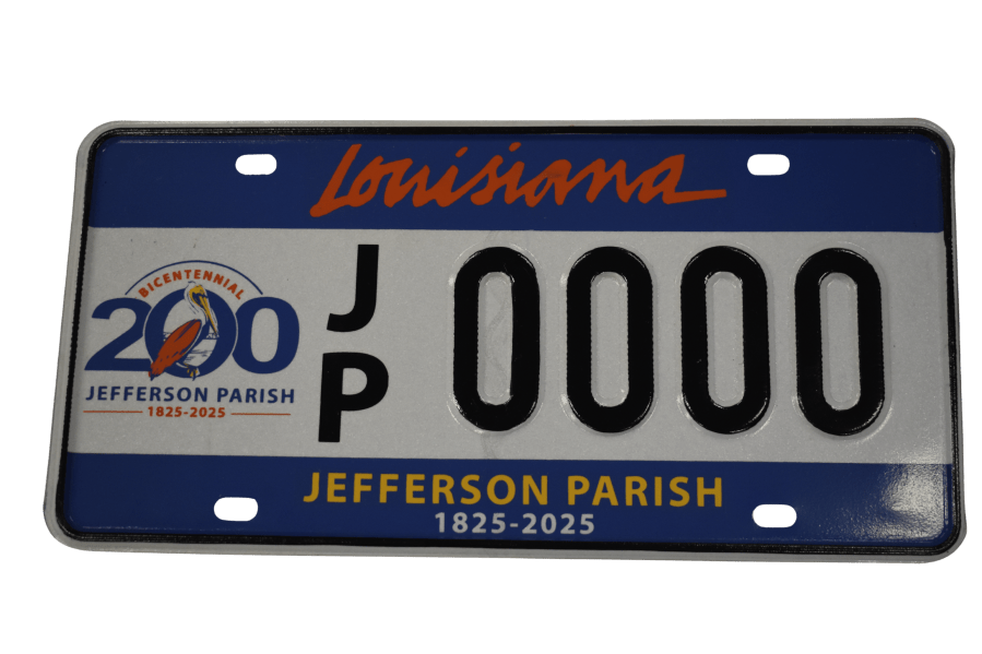 New license plate celebrates Jefferson Parish’s bicentennial