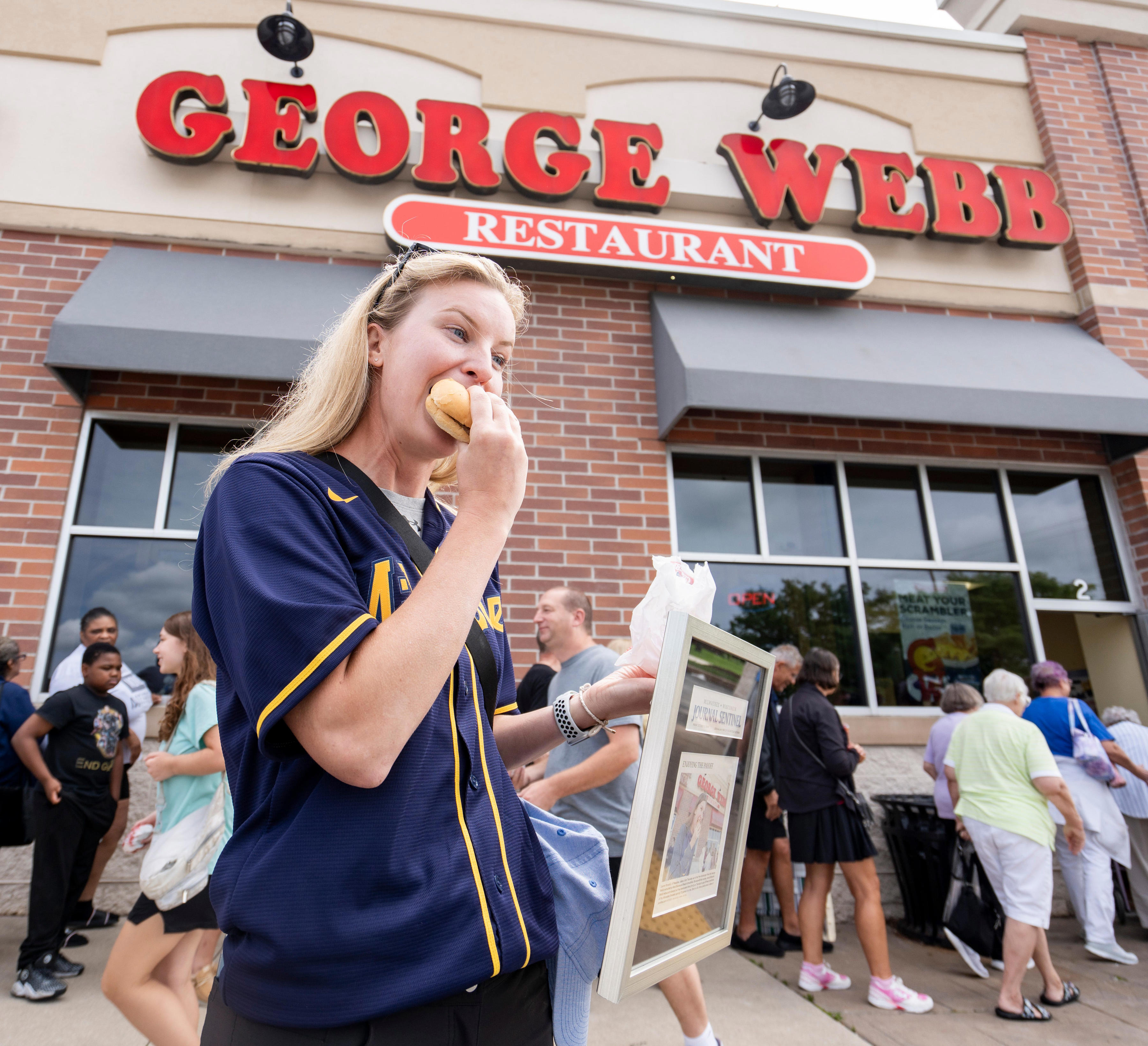 How many free burgers did George Webb give away Wednesday? Here's the total