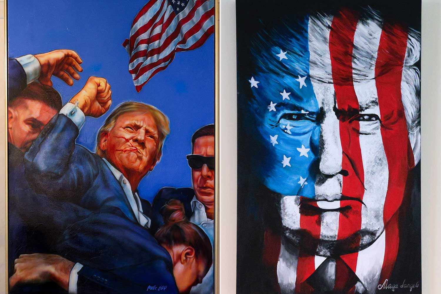Trump Paintings Multiply on White House Walls as Other Presidents ...