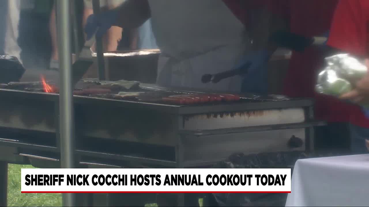 Sheriff Cocchi hosts annual cookout in rain