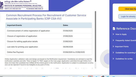 IBPS Clerk Recruitment 2025: Last date to apply for 10,000+ posts ...