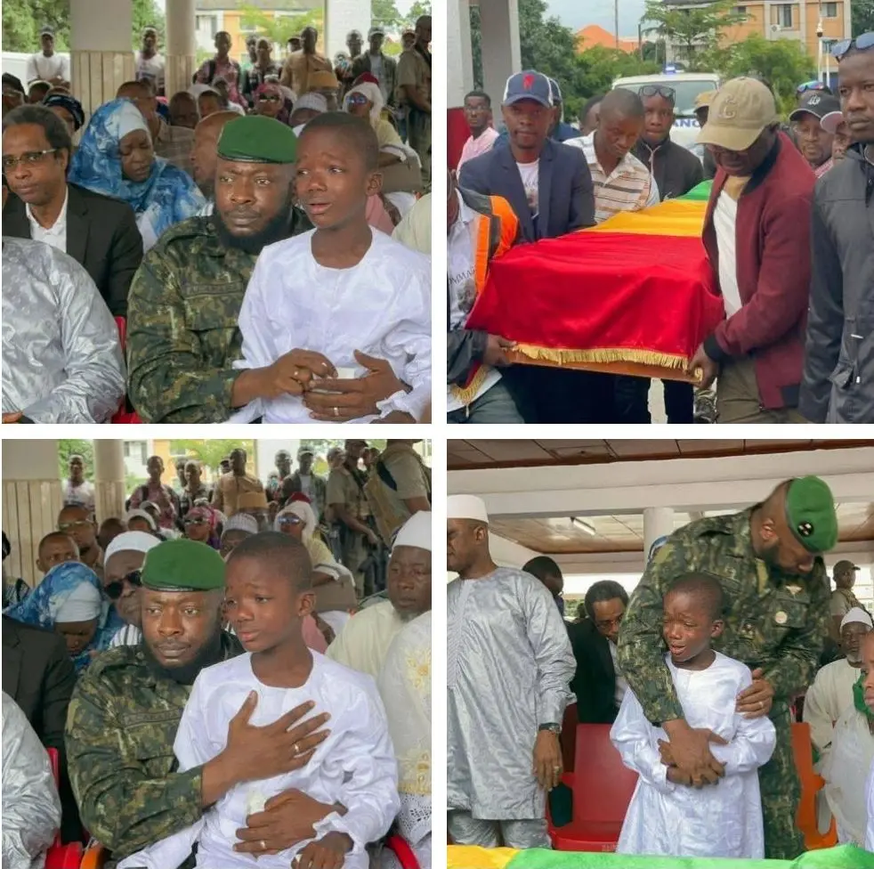 Obsèques du Journaliste Daouda Taban Sylla: le président Doumbouya pose ...