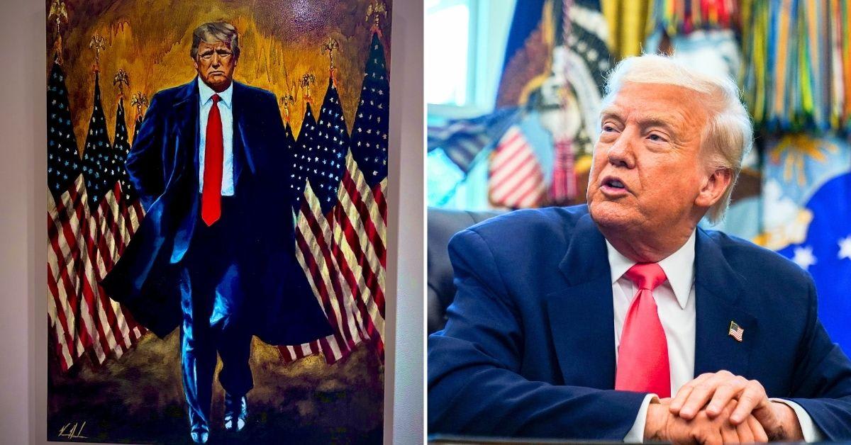 Donald Trump Trolled Online for New Portrait of Himself Displayed in ...