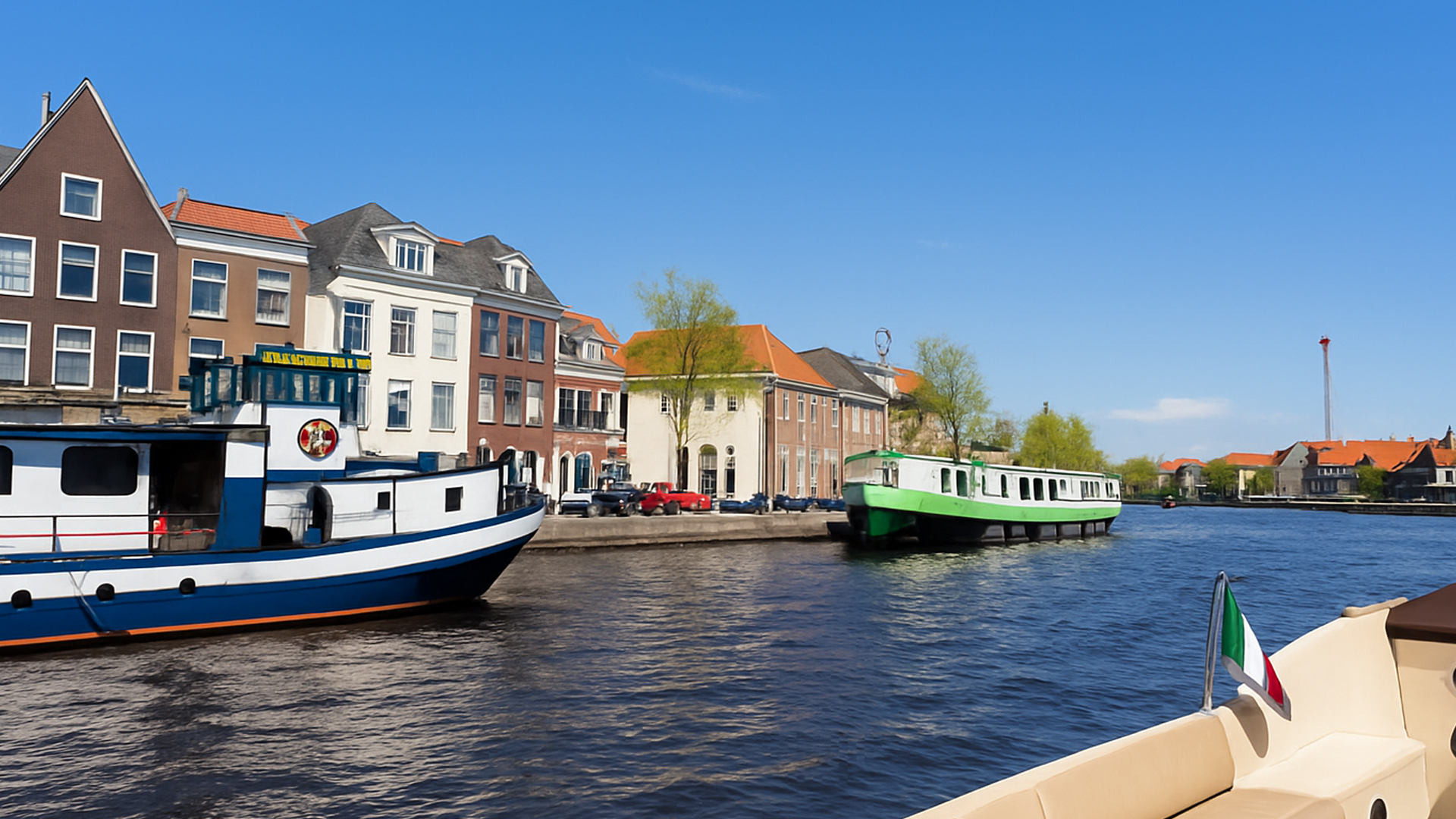 Haarlem Boat Cruise, Netherlands (4K)