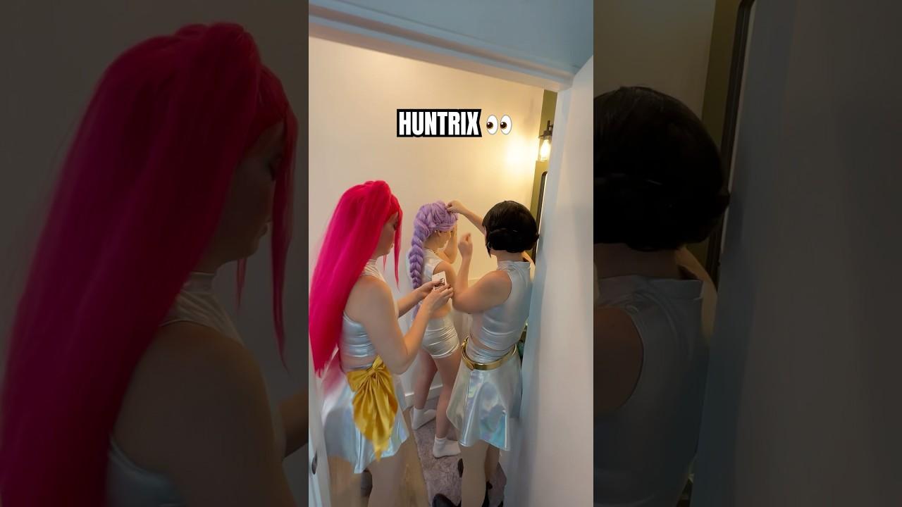 Huntrix Getting Ready👀 #kpopdemonhunters