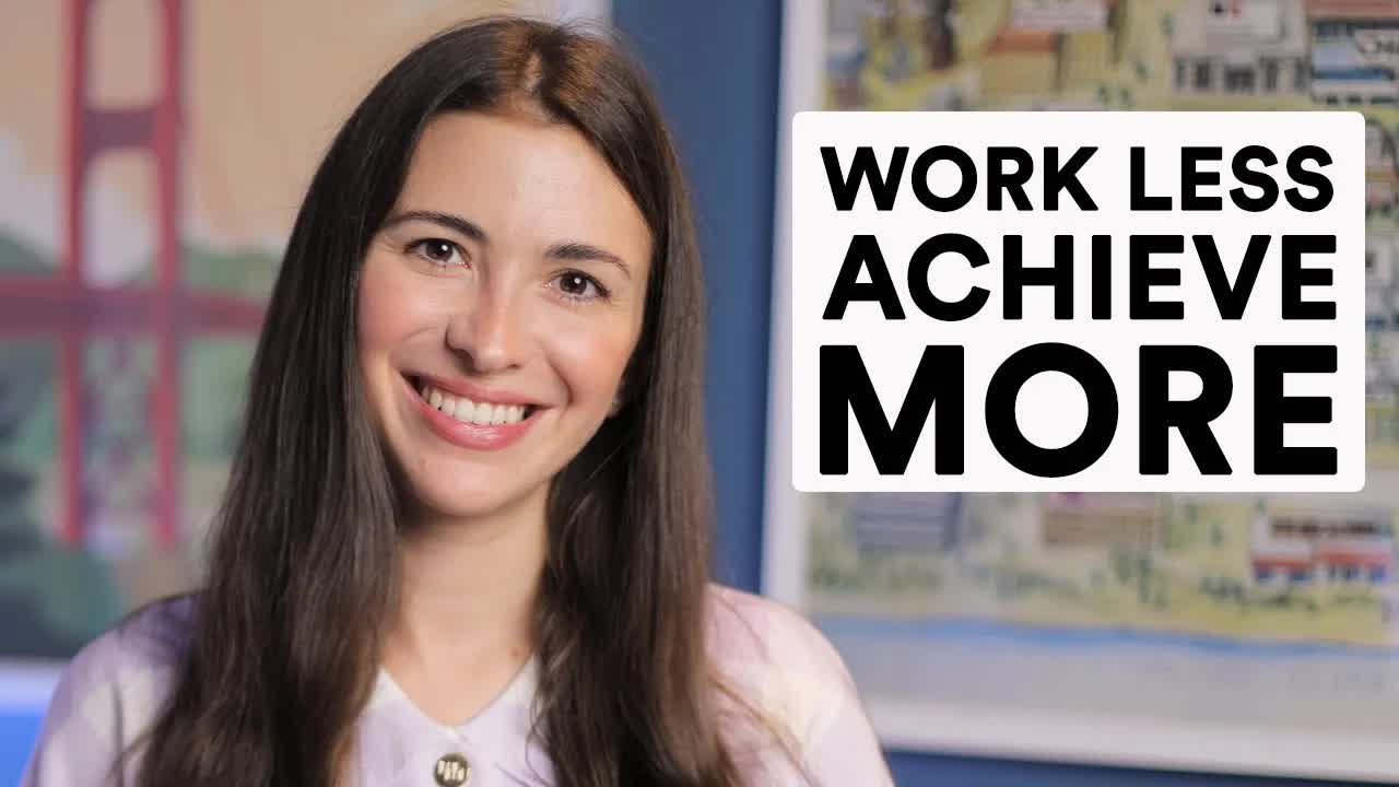 How to work less and be more productive | Best productivity tips and rules