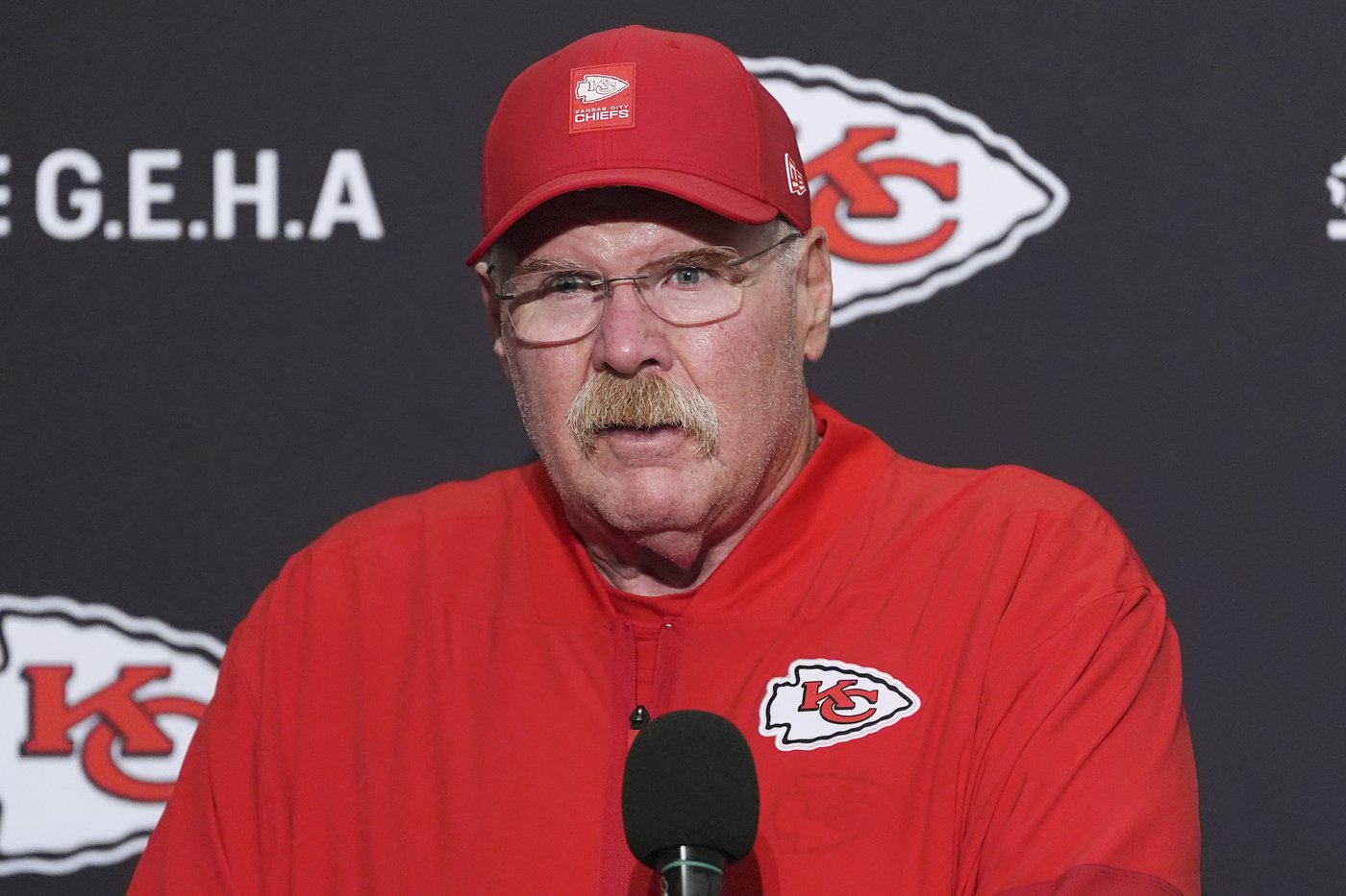 Bullet was fired into Chiefs coach Andy Reid's office in May 2024 while ...