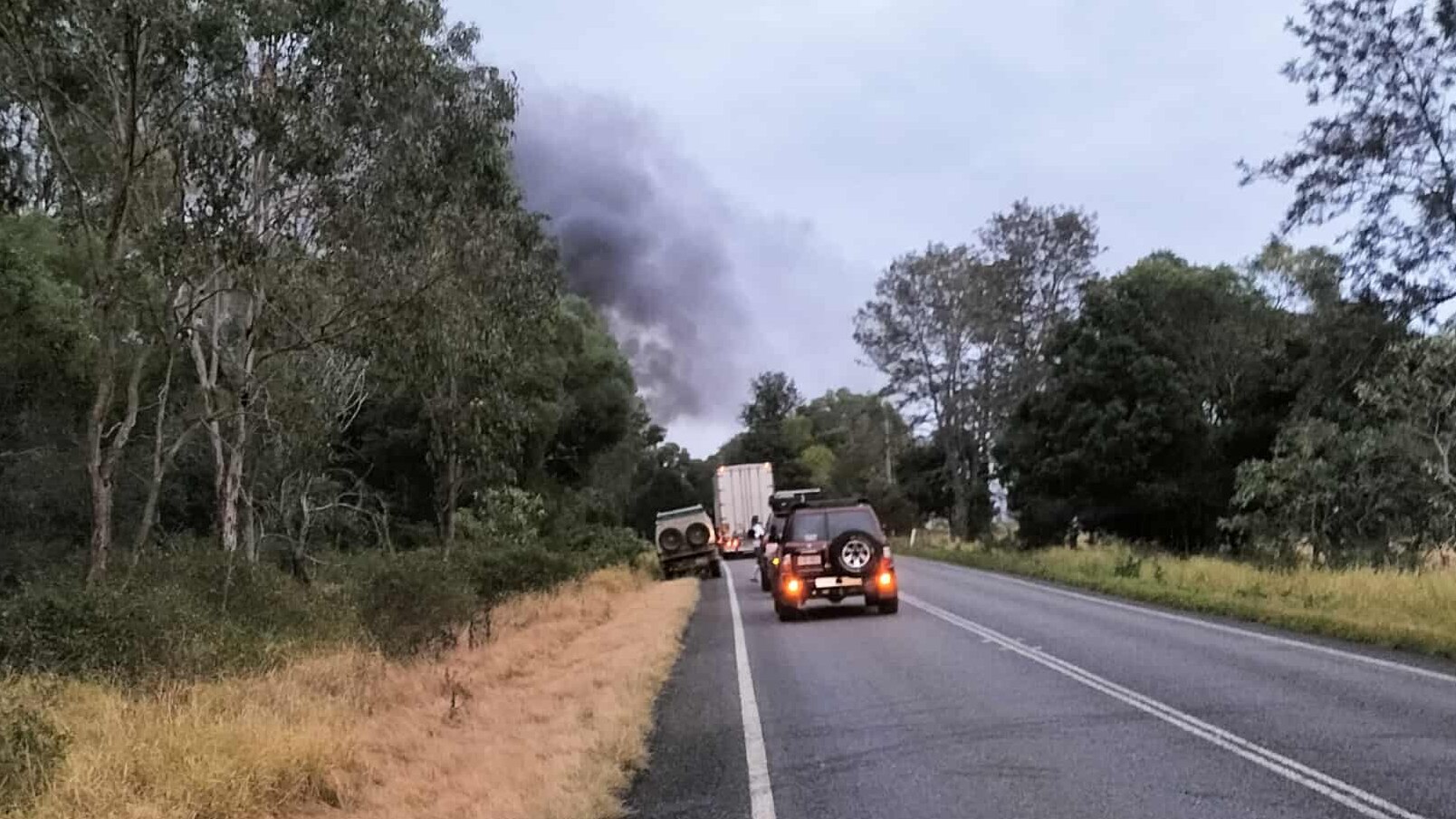 Truck drivers killed in D'Aguilar Highway crash at Nukku in South Burnett