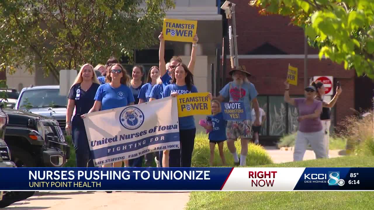 'We are fighting for our lives': UnityPoint nurses rally for union ...
