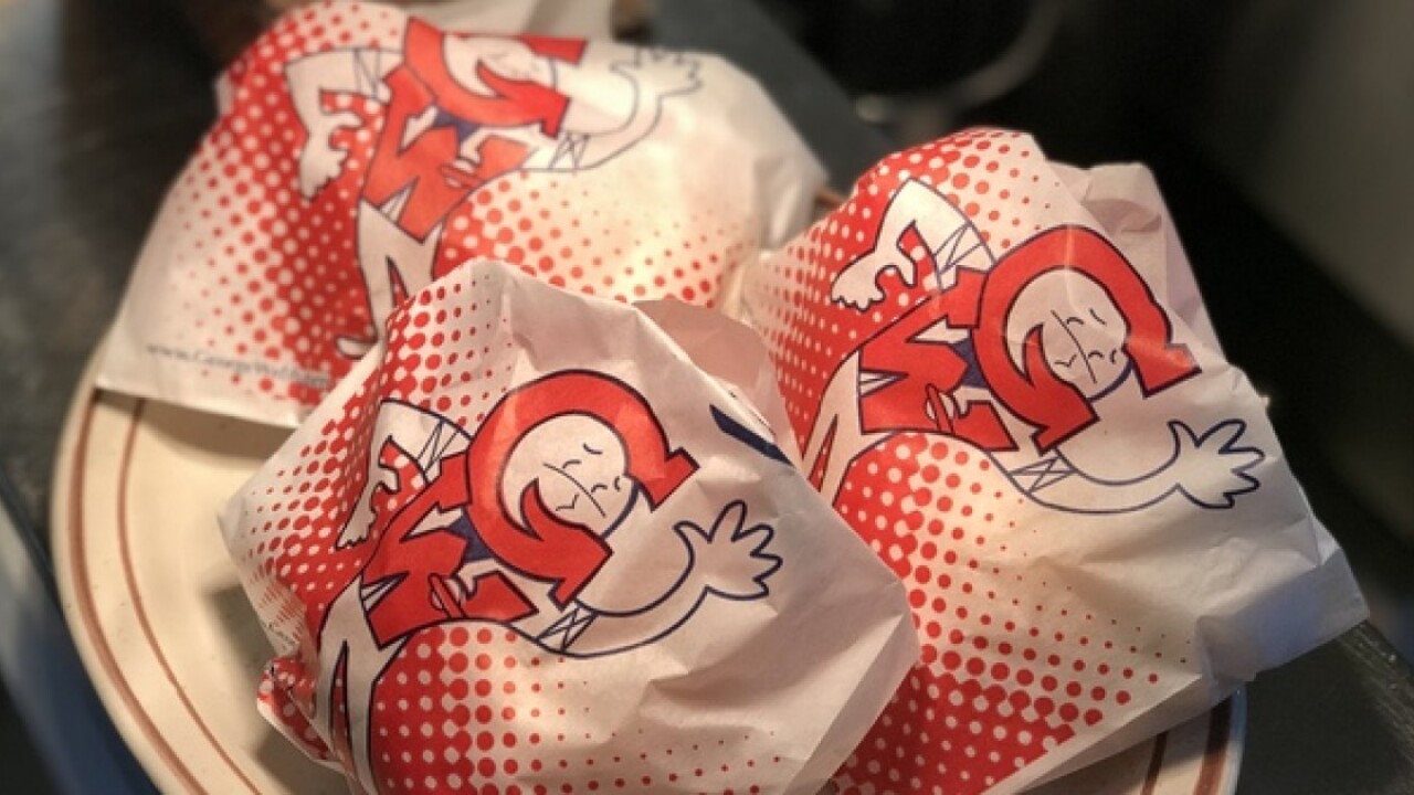 George Webb gives out free burgers