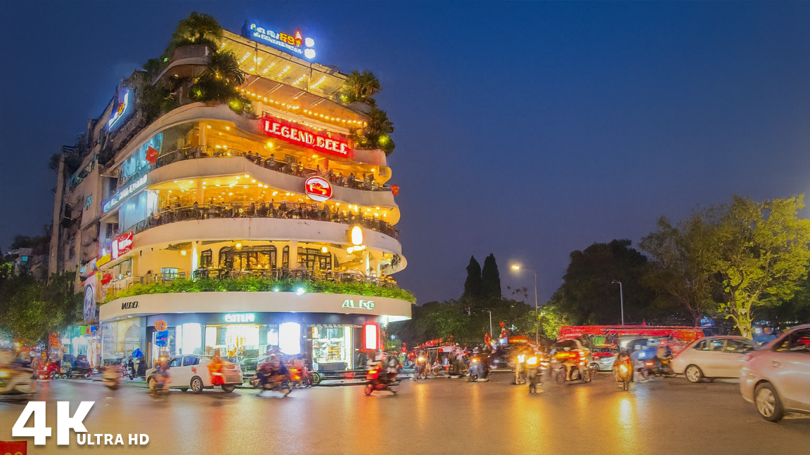 Hanoi Old Quarter Evening Walk – Vietnam Walking Tour (4K)
