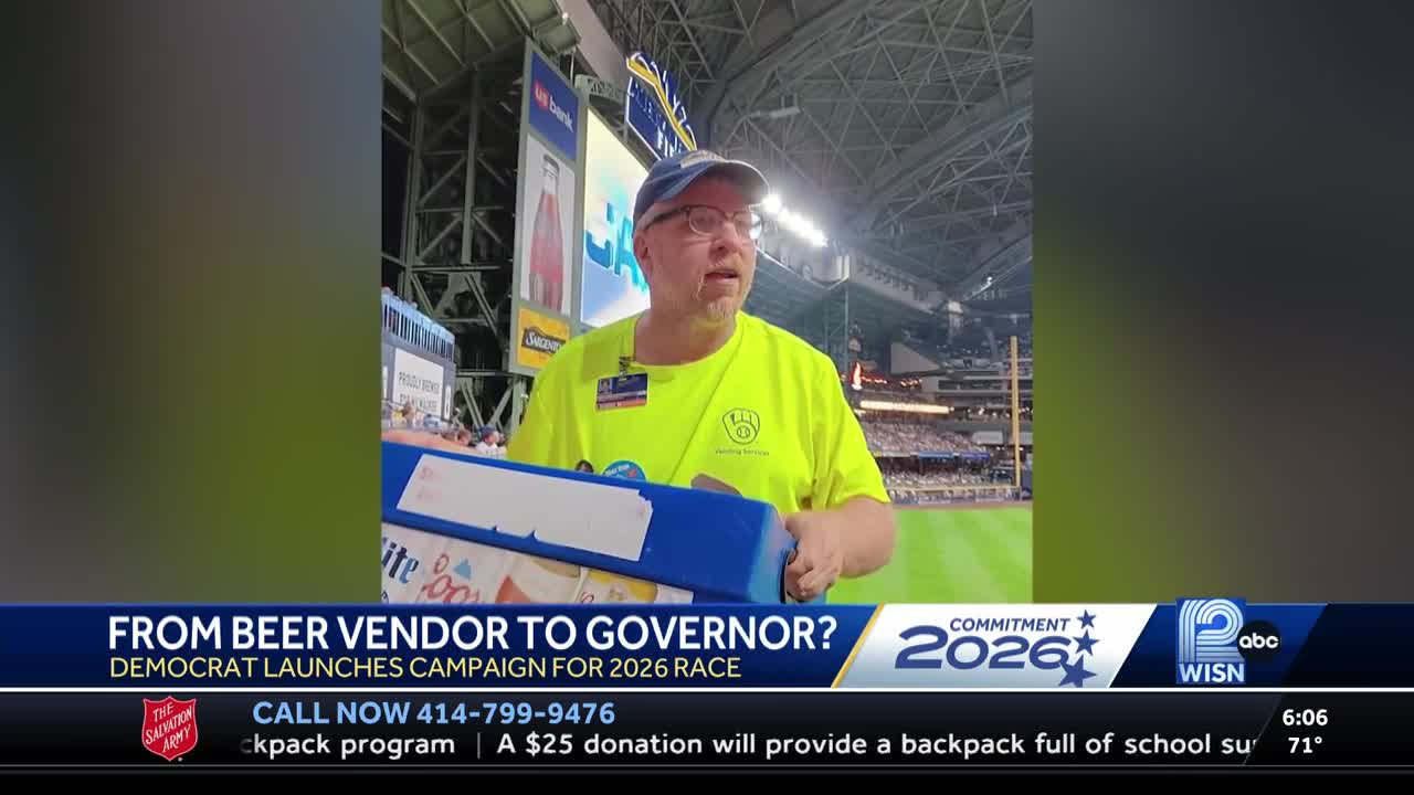 Longtime beer vendor announces Democratic bid for governor