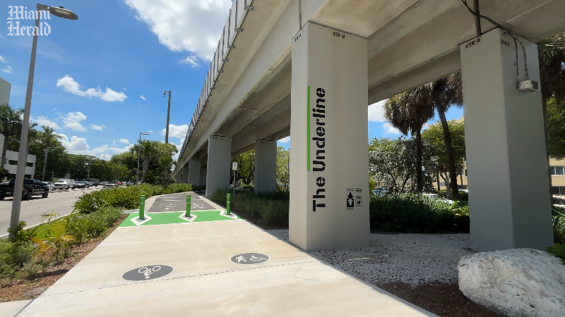 Time-lapse of Miami's Underline trail