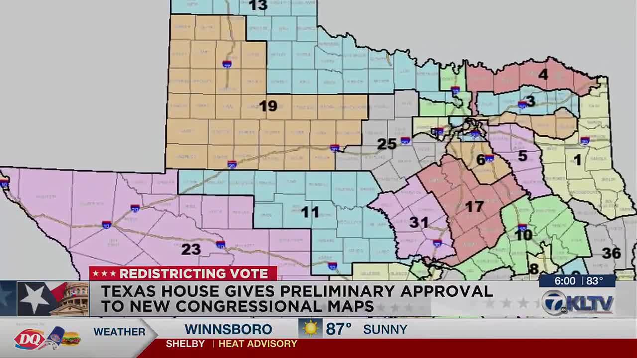 Texas House approves bill changing state’s congressional maps