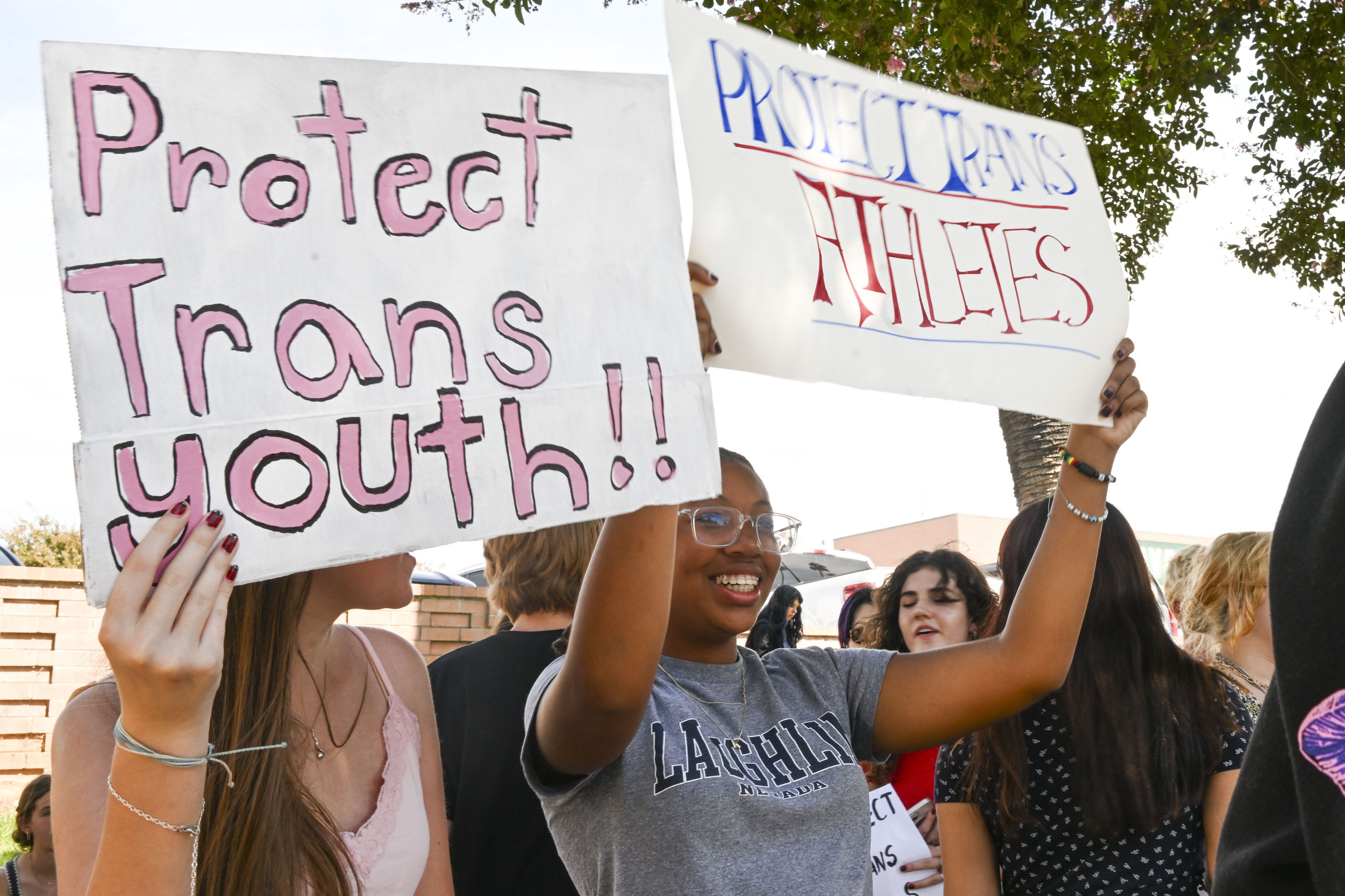 Riverside Poly High students protest over forfeited girls volleyball game