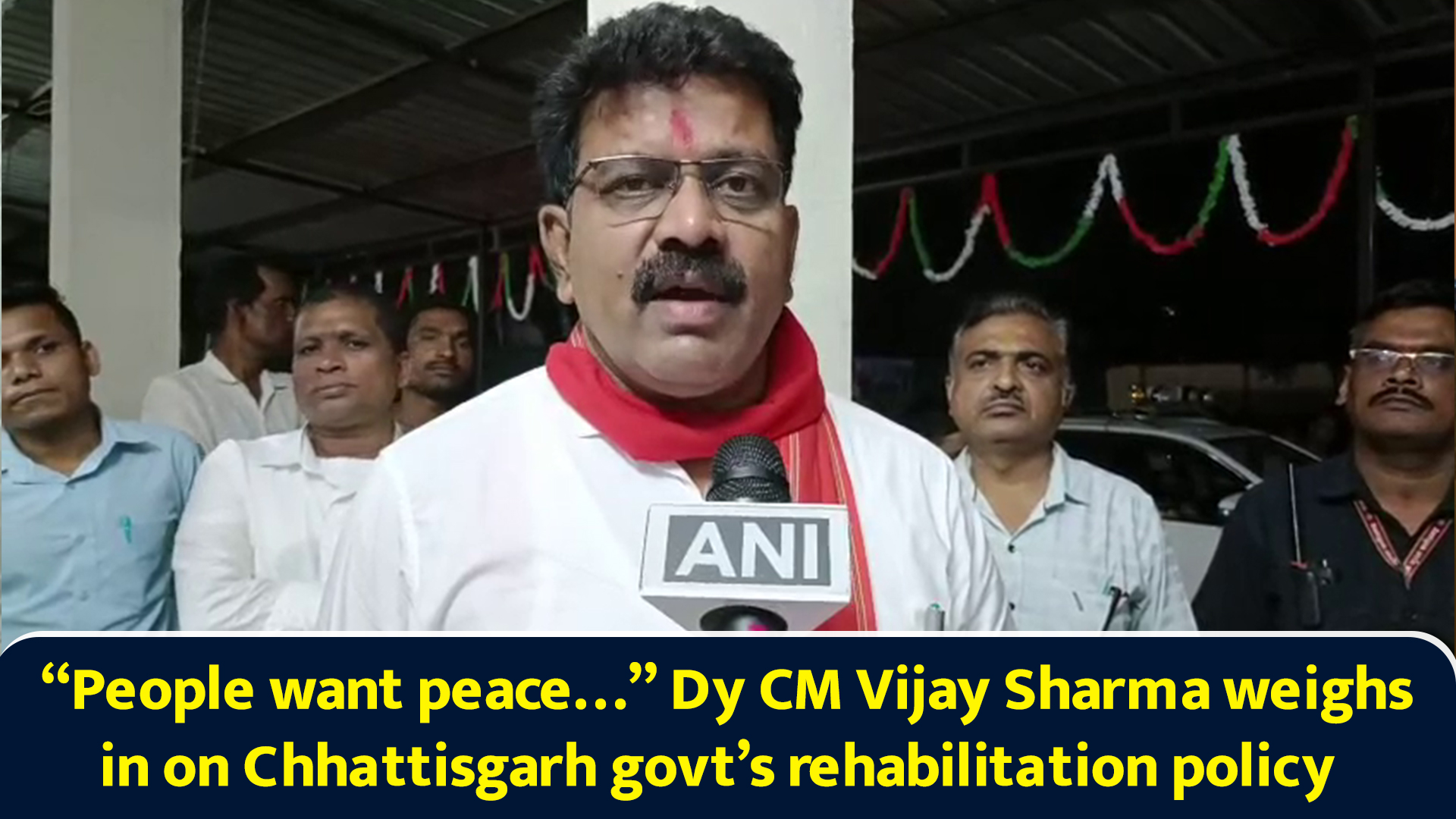 “People want peace…” Dy CM Vijay Sharma weighs in on Chhattisgarh govt ...