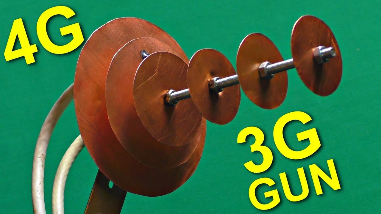 A Hand-Made 3G Gun! A Powerful Antenna For 3G, 4G And WiFi DIY!