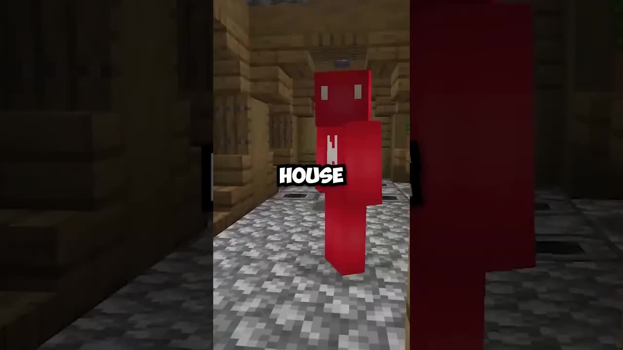 Smallest Minecraft base hidden inside a door